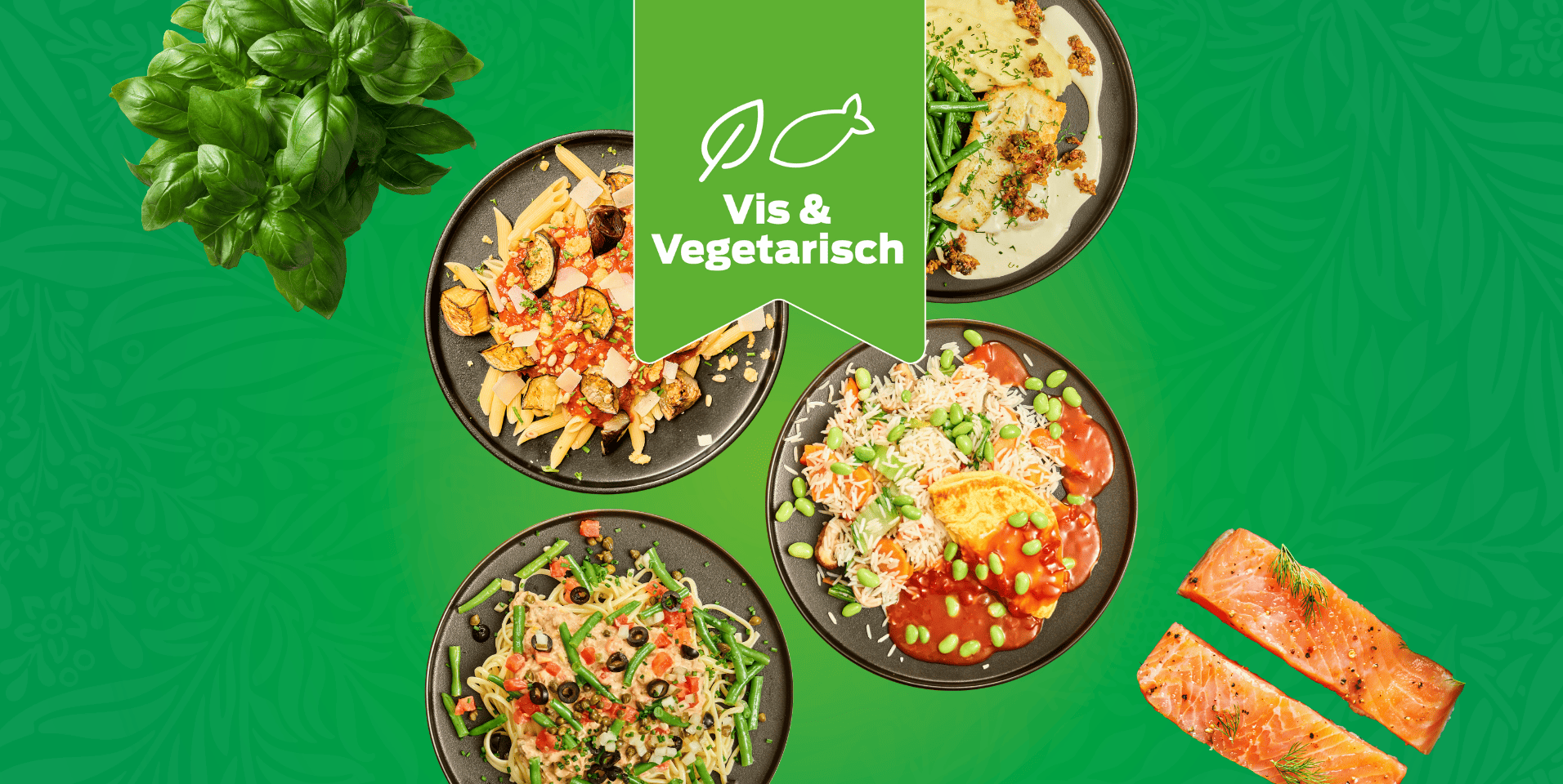 Maaltijdbox Vegetarisch & vis | Uitgekookt