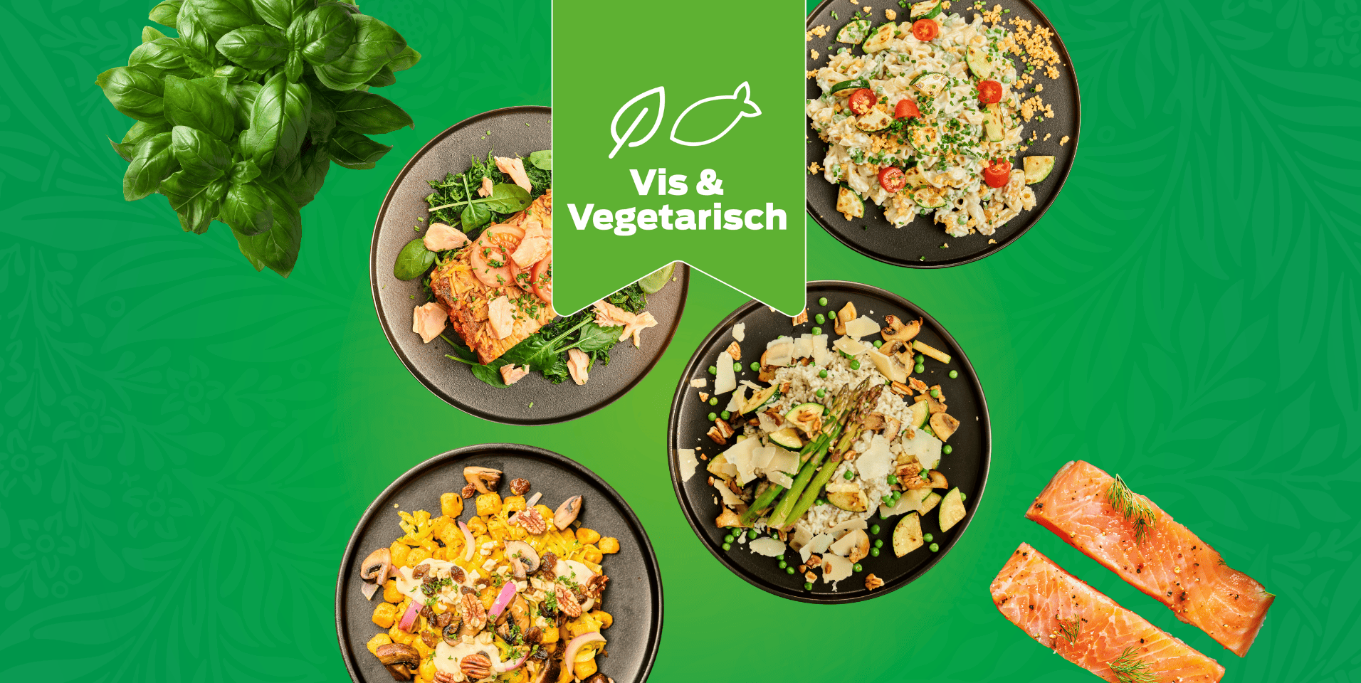 Maaltijdbox Vegetarisch & vis | Uitgekookt