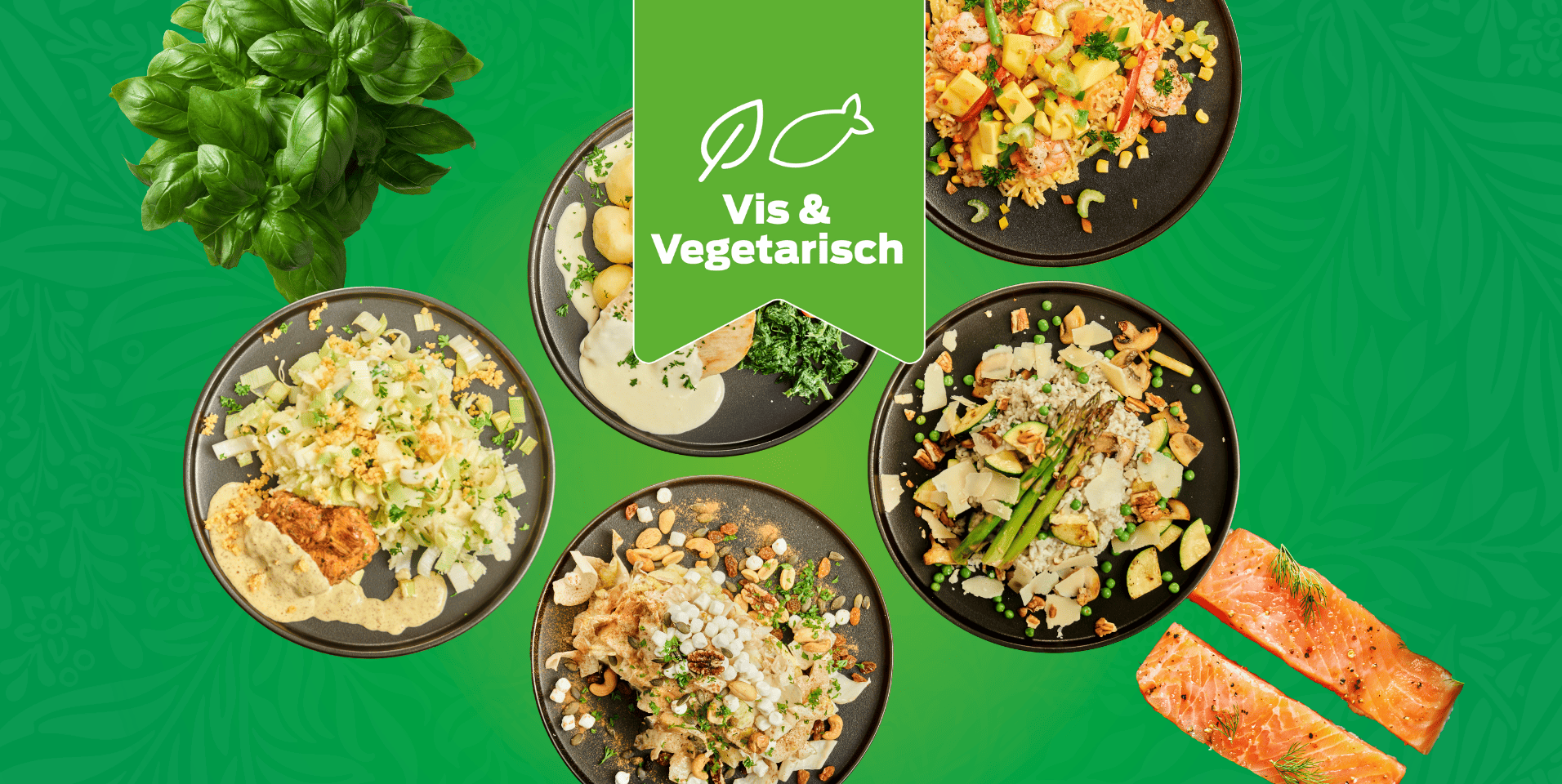 Maaltijdbox Vegetarisch & vis | Uitgekookt
