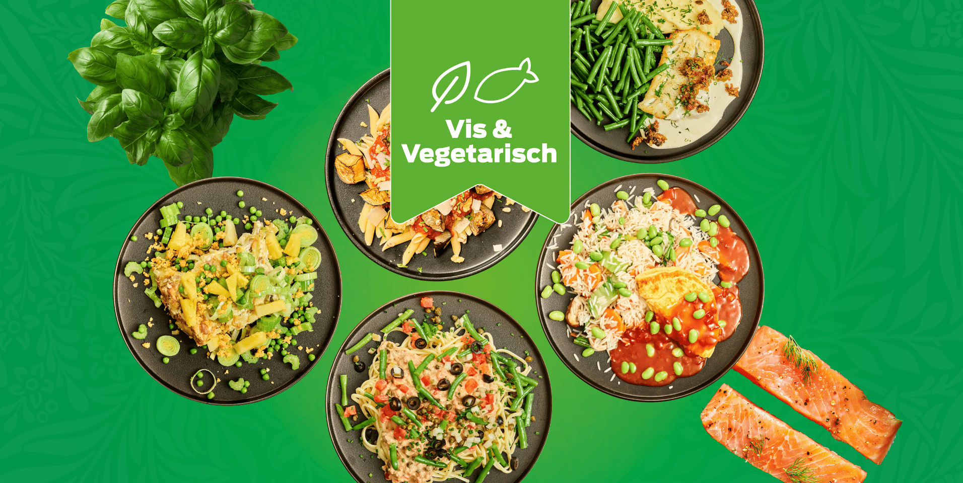 Maaltijdbox Vegetarisch & vis | Uitgekookt